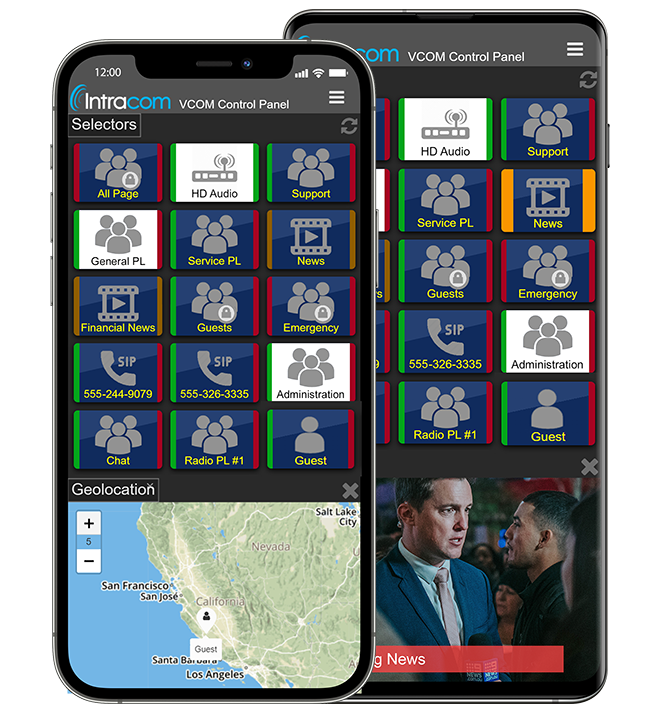 iphone and android - Intracom Systems