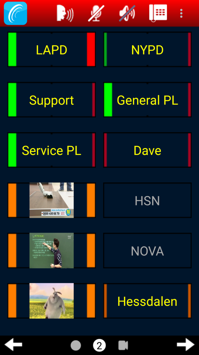 VCOM Matrix Intercom Control Panel for Android With Multi-Channel Video Support - Intracom Systems